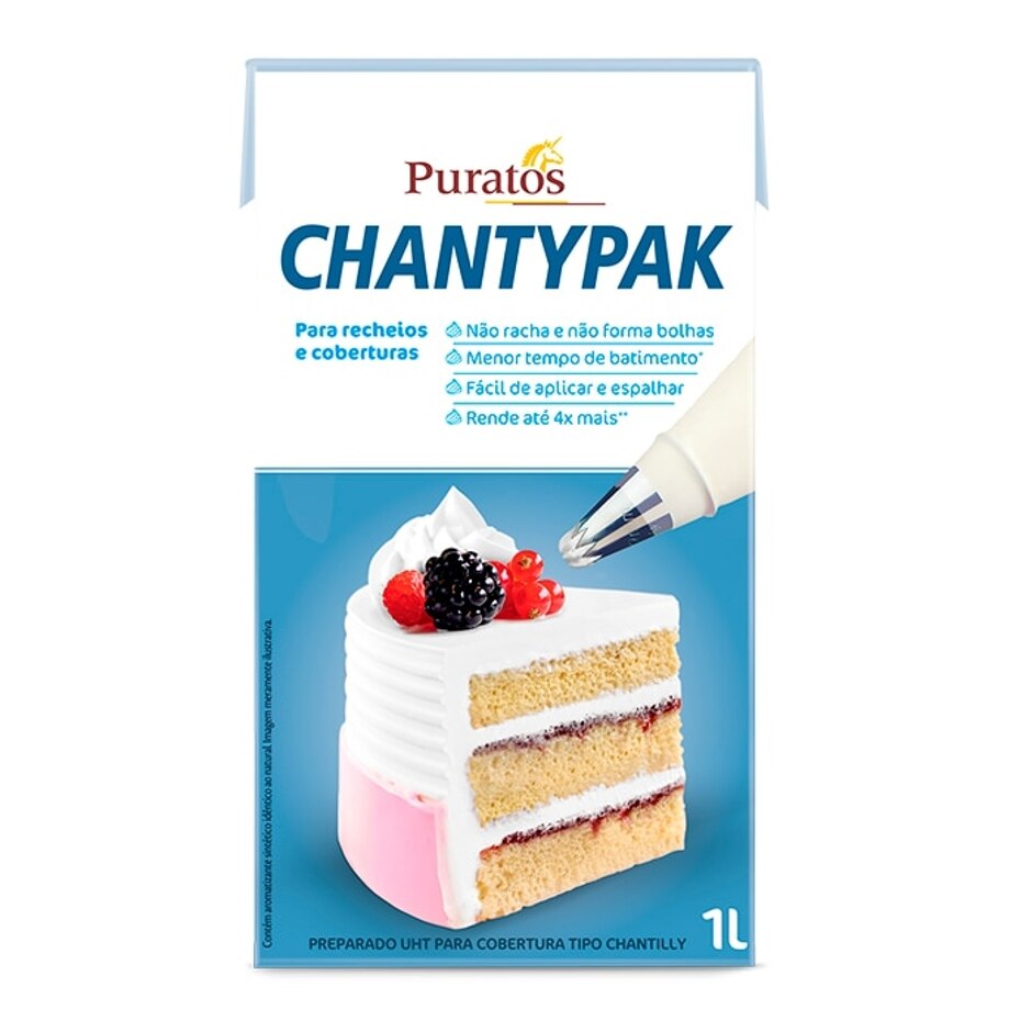CHANTILLY CREME CHANTYPAK PURATOS 1 L